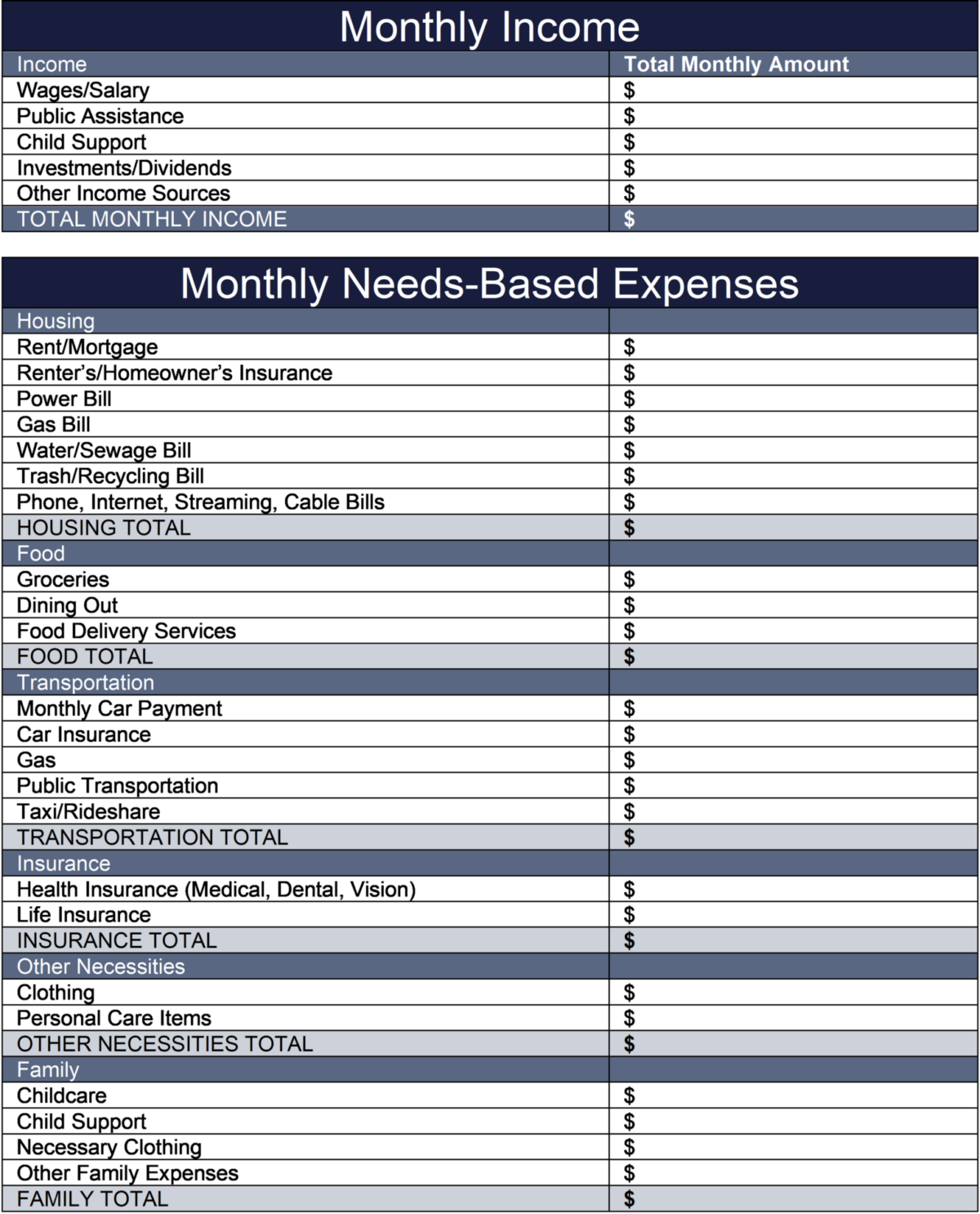 Reentry Financial Guide - PROBATION INFORMATION NETWORK