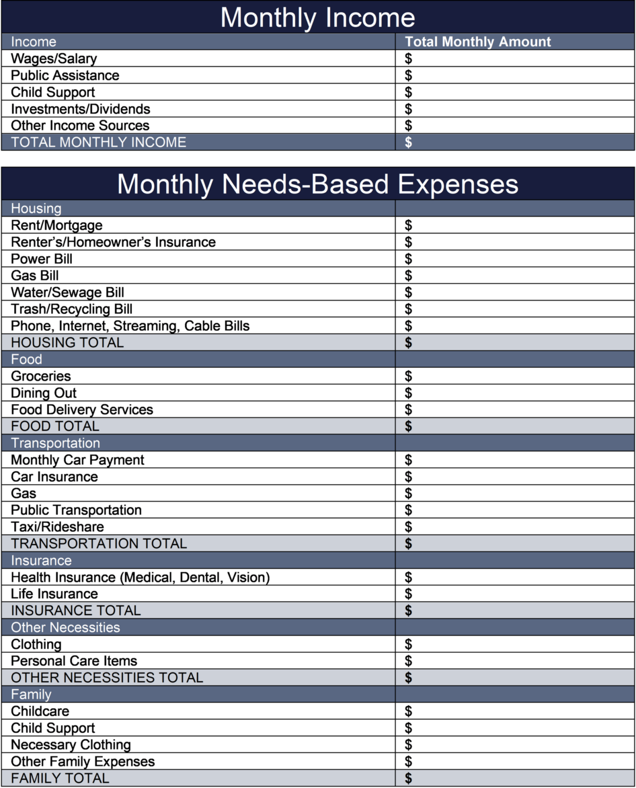 Reentry Financial Guide - PROBATION INFORMATION NETWORK